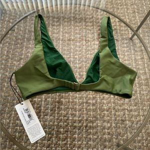 Unsubscribed | Swim | Unsubscribed Triangle Plunge Double Knit Bikini ...